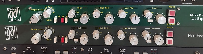 2 Daking Mic Pre EQ 2010s - Green | Reverb