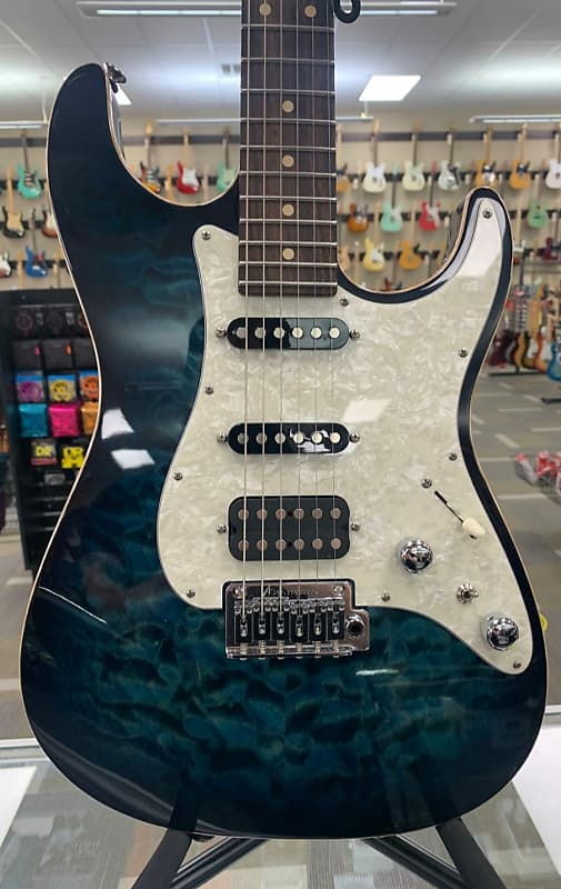 Tom Anderson Drop Top Classic S 2014 Artic Blue Burst | Reverb