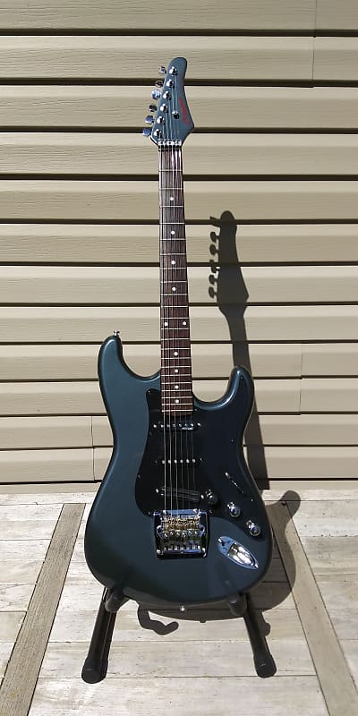 Lotus Super Strat 1980s Metallic blue/grey | Reverb