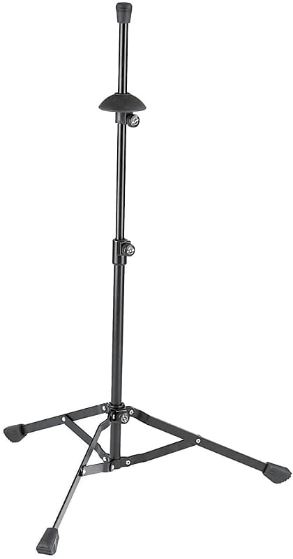 K&M 14990 Portable, Adjustable-Black Finish Trombone Stand | Reverb