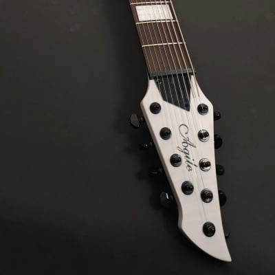 Agile 9 String Electric Guitar Septor Elite 930 EB EMG White | Reverb