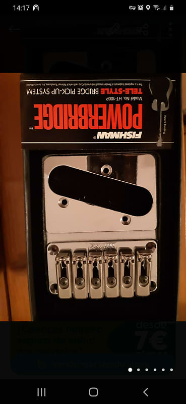 Fishman POWERBRIDGE TELECASTER BRIDGE HT 100P CROMO | Reverb