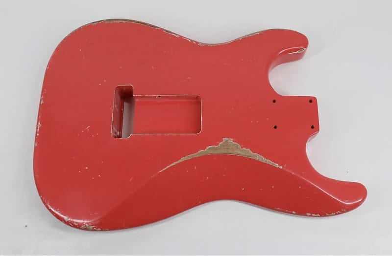 MJT Stratocaster Body Fiesta Red | Reverb