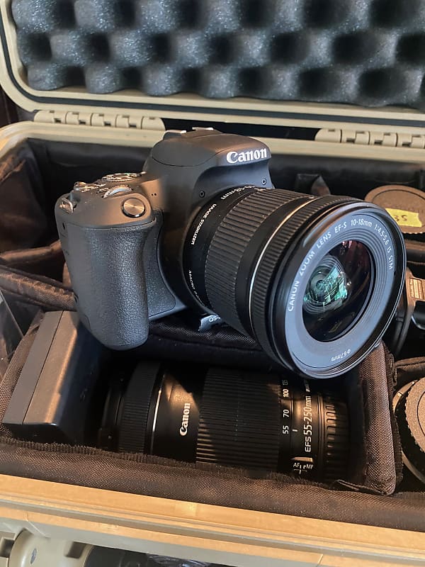Canon DSLR Camera Package w/ Lenses, Microphones, and Case | Reverb