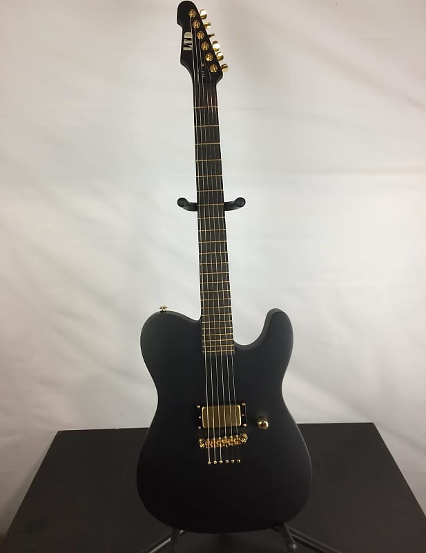 ESP LTD AA-1 Alan Ashby Signature Electric Guitar, Ebony | Reverb