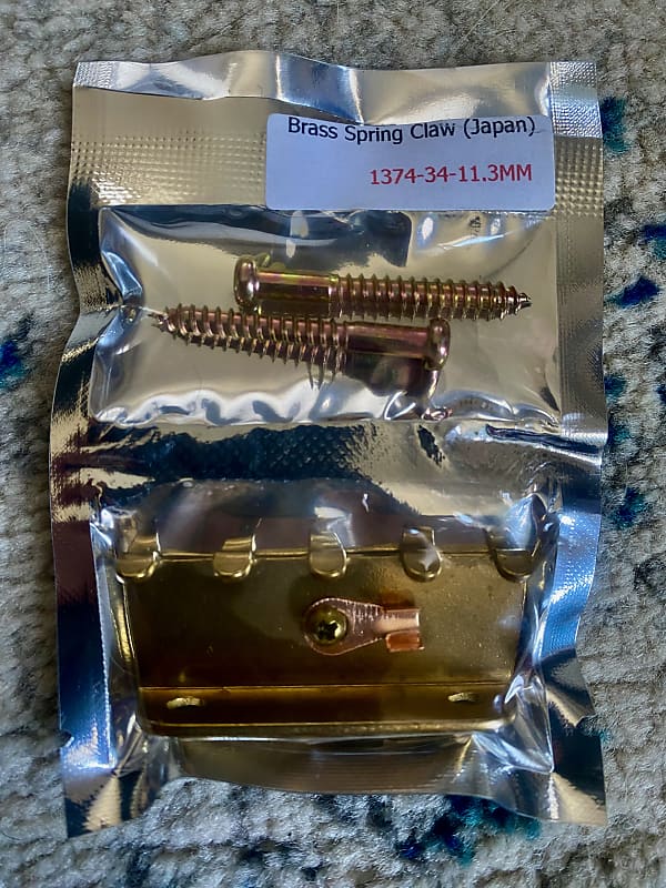Brass Tremolo Spring Claw Made in Japan - Brass | Reverb Canada