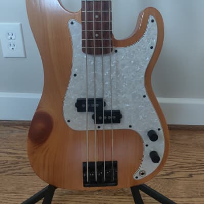 Custom Built 57 Slab Style P Bass Curley Maple/Padouk Neck | Reverb