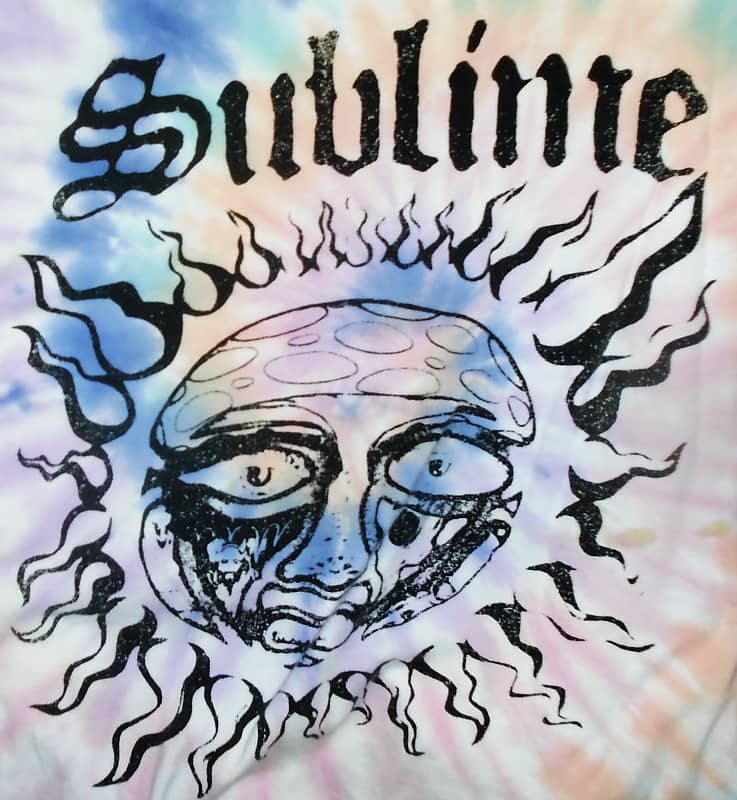 sublime face logo official L tee - reggae dub ska california | Reverb