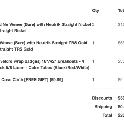 Rattlesnake Cables four cable method guitar snake 20' | Reverb