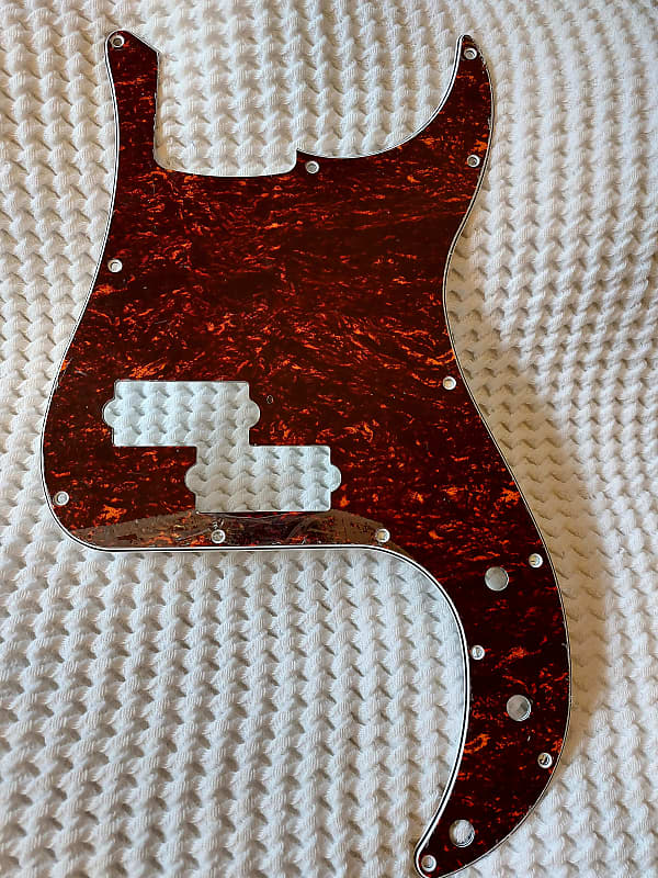 Unbranded Red tortoise Precision bass pickguard 2020s - Red | Reverb
