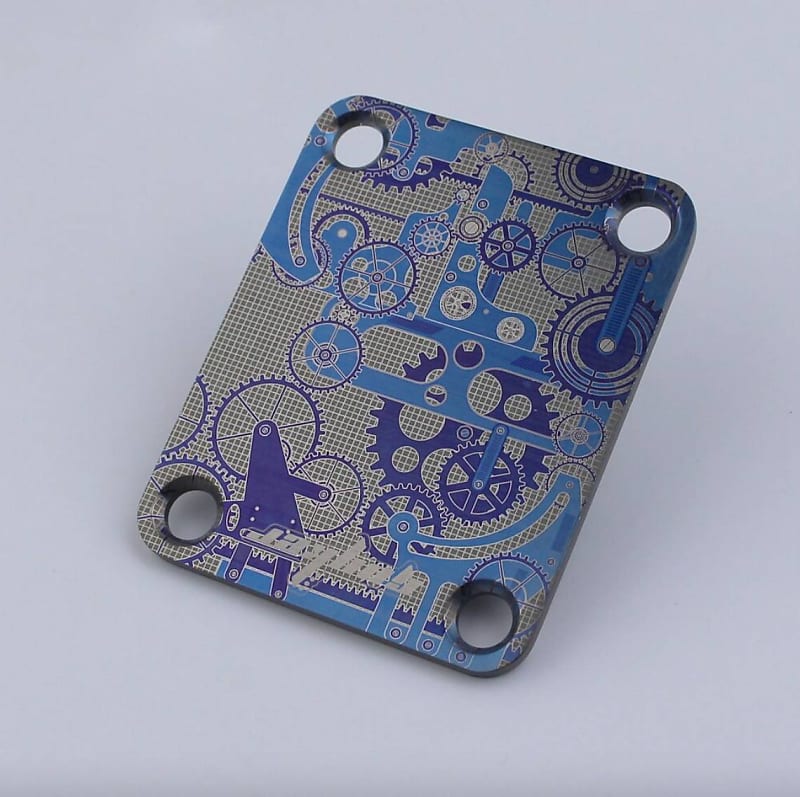 Gear Finish Titanium Guitar Strat Tele Style Neck Plate Joint | Reverb