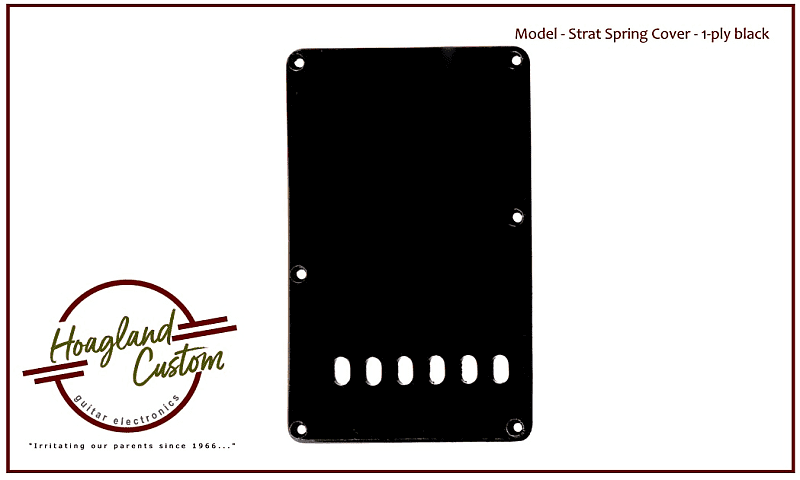Standard Stratocaster Spring Cover - 1-ply - black | Reverb