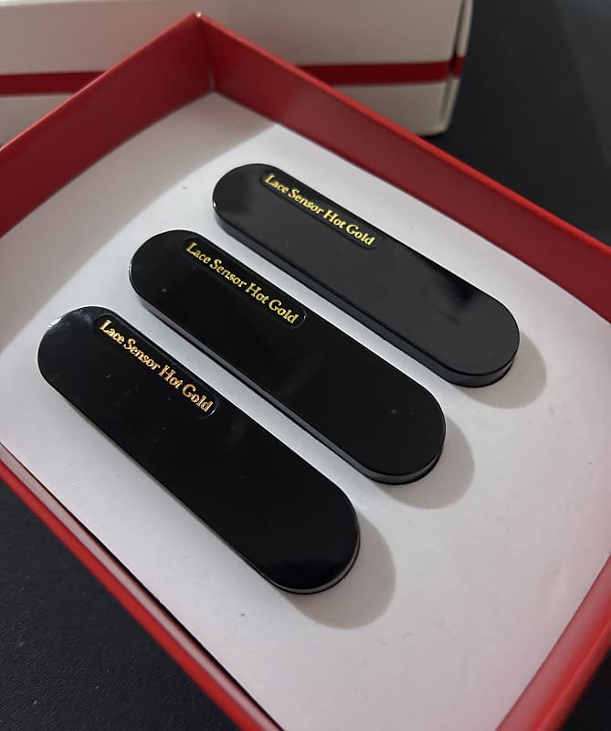 Fender LACE Sensors “Hot Gold w/Hot Bridge” Set 2024 - Black | Reverb