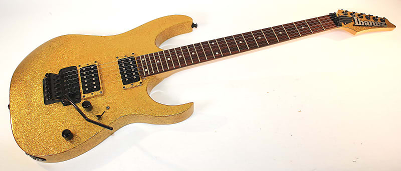 Custom Ibanez RG220B Standard • 1998 • Insane AF Gold Sparkle | Reverb