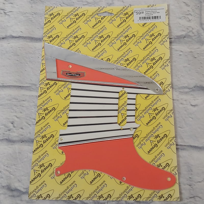 Greasy Groove Tailguard Red Tele Pickguard | Reverb
