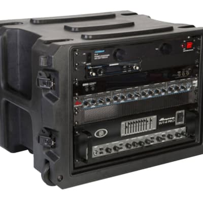 Gator G-PROR-8U-19 Roto Molded Rolling 8U Rack Case | Reverb