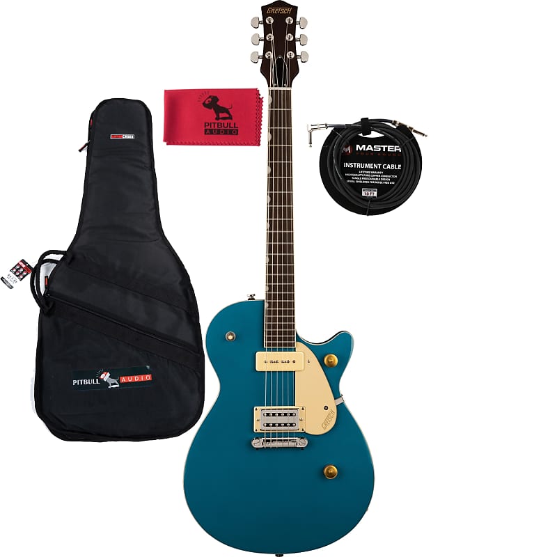 Gretsch G2215-P90 Streamliner Jr. Jet Club Guitar Turquoise, | Reverb