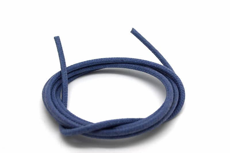 1 Meter 20 Awg Blue Vintage Cloth Covered Wire 600V 105ºC | Reverb