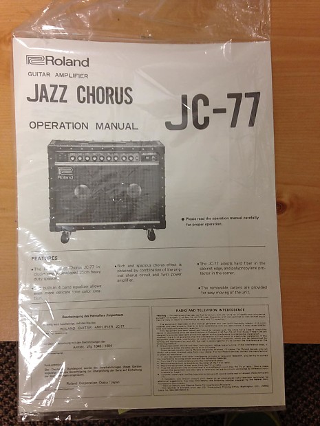 Roland JC-77 Original Jazz Chorus Guitar Amplifier Operation | Reverb