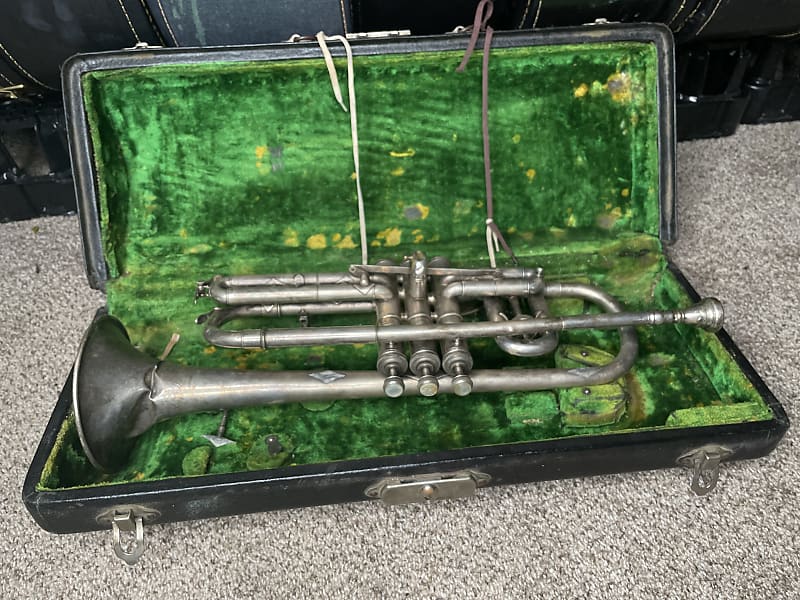 1926 Conn 80a? Long Cornet (trumpet) project horn | Reverb