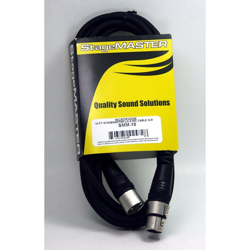 Rapco Stage Master XLR Microphone Cable 10' Long | Reverb