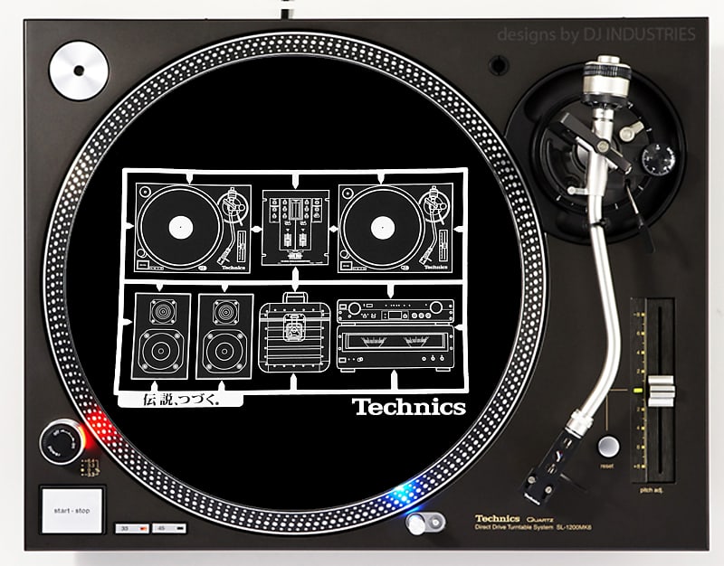 Technics Airmix - DJ slipmat for vinyl LP record player | Reverb