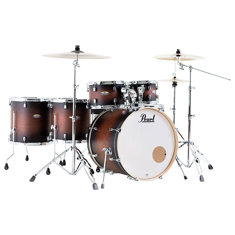 Pearl Decade Maple 22" Satin Brown Burst Drumset | Reverb UK