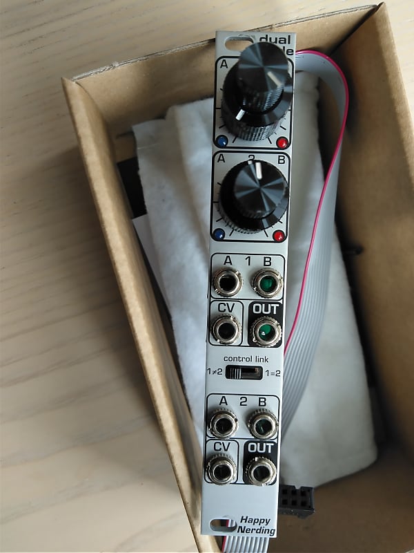Happy Nerding Dual XFade Eurorack Crossfader Module (Silver) | Reverb