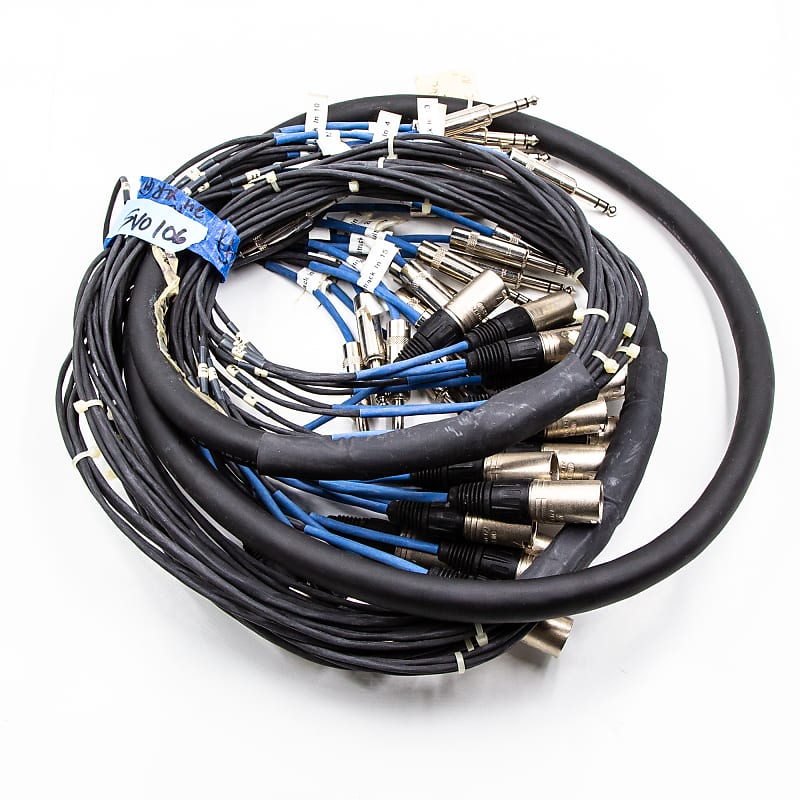 24TRS to 24XLRM - 10 Ft - 24 Channel Cable Snake Owned by Jay | Reverb