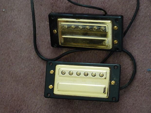 Guild humbucker gold set bridge and neck gold | Reverb