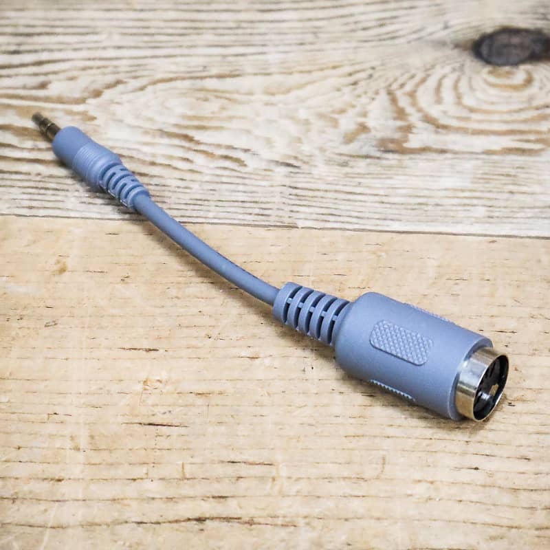 6-inch 1/8" to 5-Pin MIDI Female Cable - Gray | Reverb