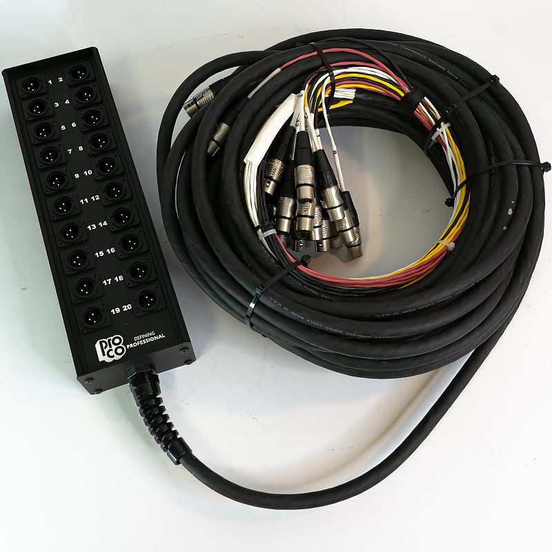 Pro Co SMA Series 20 Channel Stage Snake with XLR Returns - | Reverb