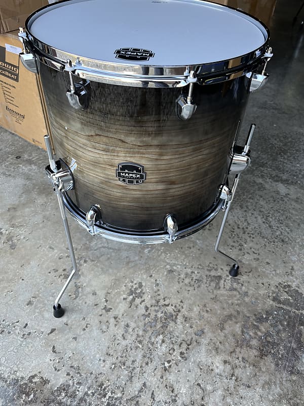 Mapex Armory 16 diameter x 14 deep floor tom Black dawn | Reverb