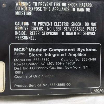 Vintage Modular Component Systems MCS 683-3850 Stereo | Reverb