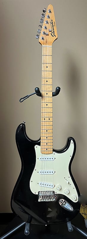 Fender Starcaster Stratocaster 80's - Black Gloss | Reverb