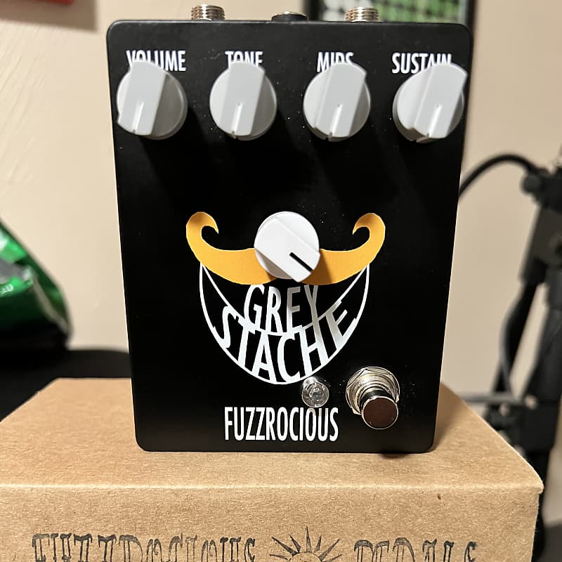 Fuzzrocious Grey Stache w/ Clean Blend Mod MINT | Reverb