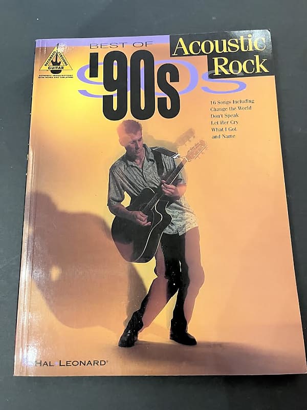 Best of 90's Acoustic Rock Guitar Tab Book | Reverb