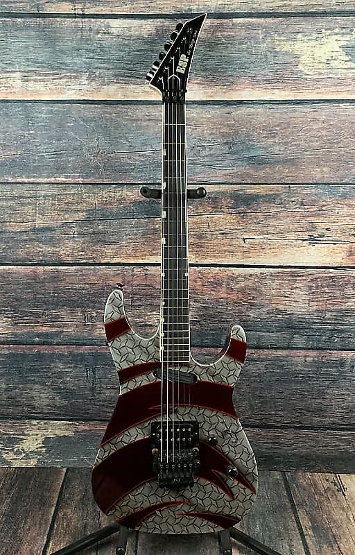 Late 80s ESP Mirage Deluxe 48th Street NY USA Custom Graphic | Reverb