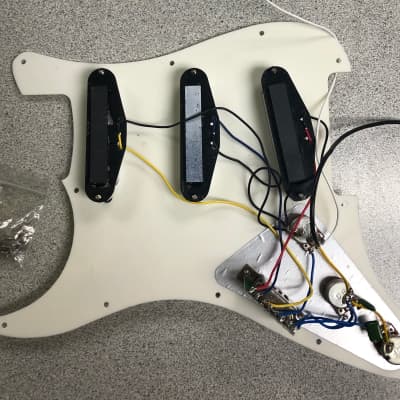 Samick Strat Loaded Pickguard White | Reverb