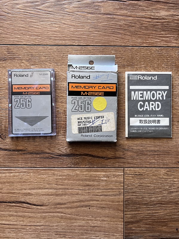 Roland M-256E Ram Memory Card 32K Bytes. With Box and | Reverb UK