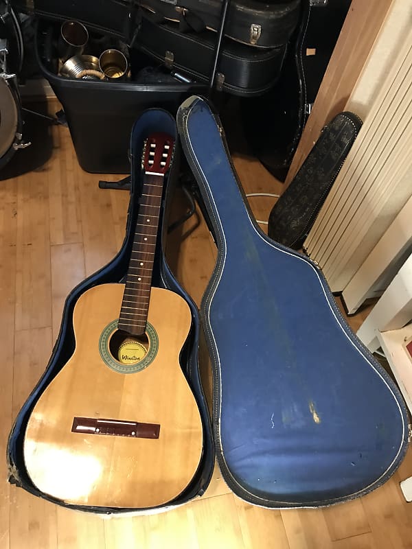 Winston Acoustic Guitar, Vintage with used Hardcase and free | Reverb