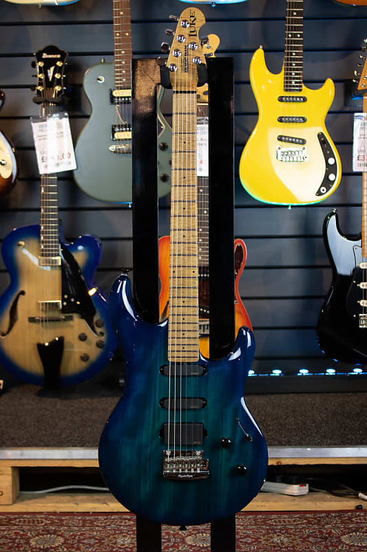 Music Man USA Luke NB - PDN Neptune Blue Roasted Neck Limited | Reverb