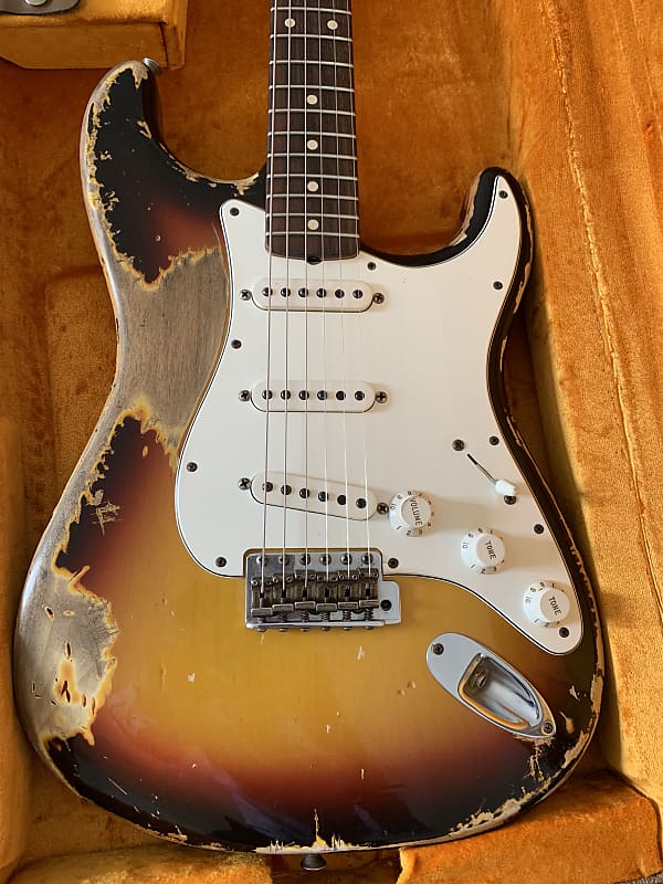 Fender Custom Shop Stratocaster 1960 Heavy relic Sunburst | Reverb UK