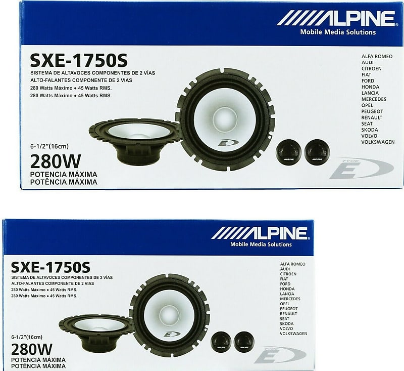 ALPINE SXE-1750S 6.5" 2-WAY CAR AUDIO COMPONENT SPEAKER | Reverb
