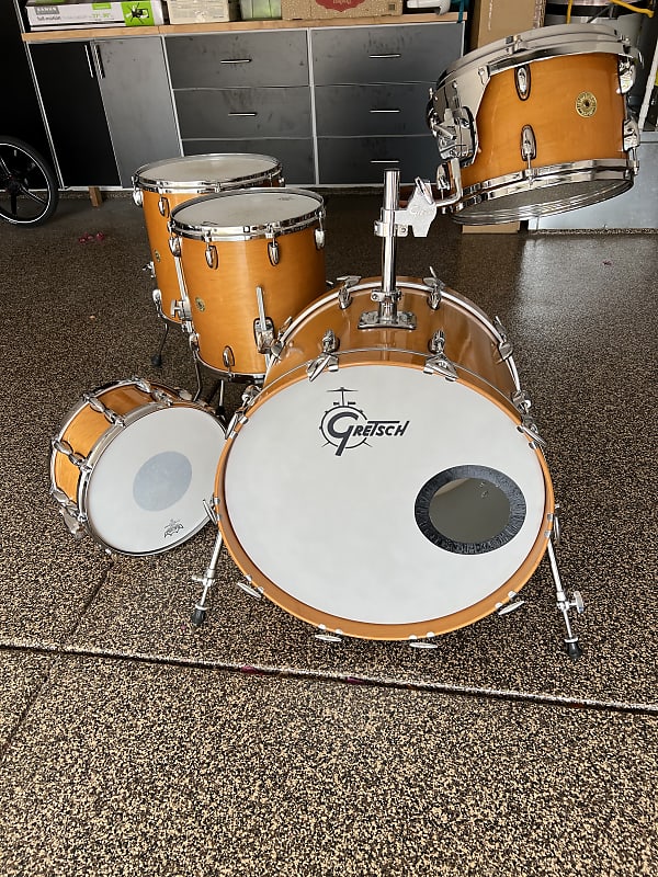Gretsch 125th Anniversary 5 pc Drum Set 2008 Natural | Reverb