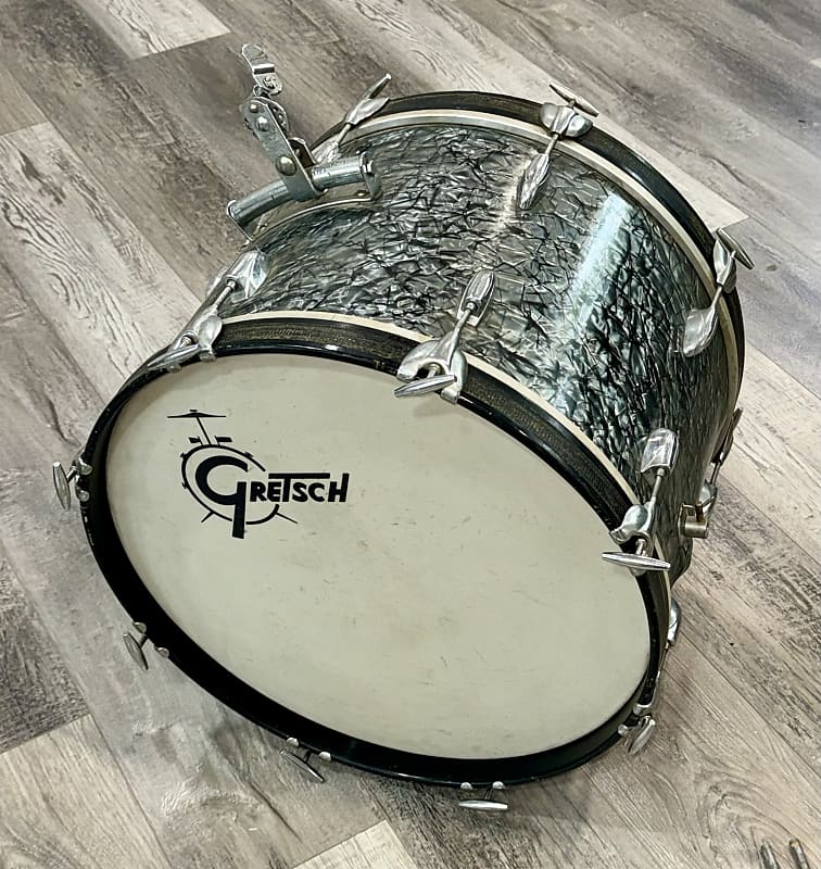 Gretsch 20 inch round badge Jasper shell bass drum 50s - | Reverb
