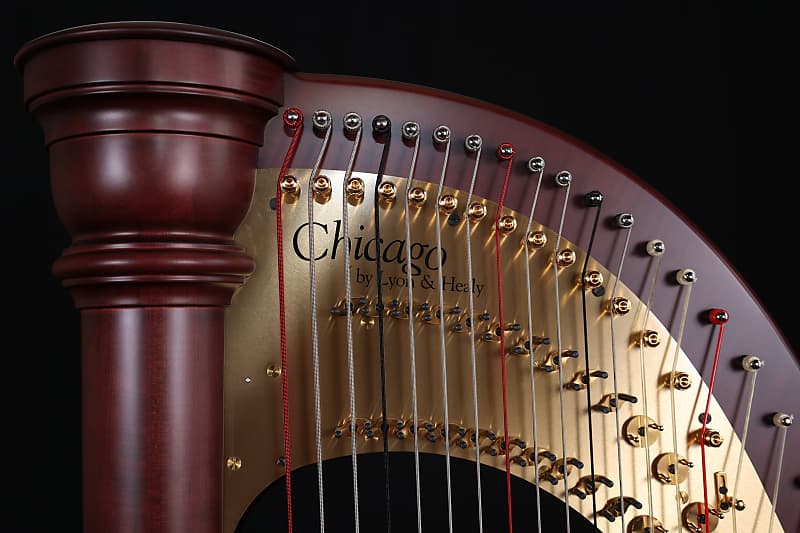 Lyon & Healy Chicago CGX Concert Grand Pedal Harp Mahogany | Reverb