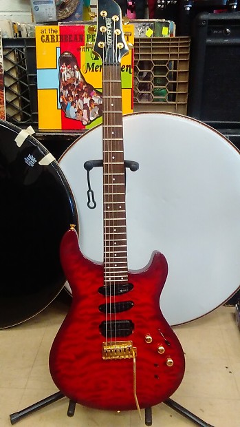 Fernandes APG 75S Pro Drangonfly Black / Red | Reverb