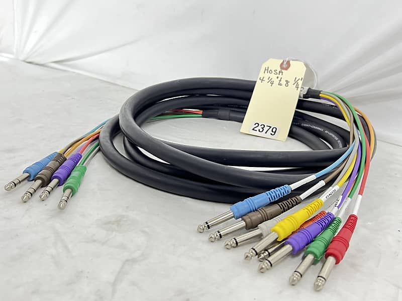 Hosa 10FT 8CH ¼ Snake X4 -¼ to X8 -¼ 8 CH Recording Snake | Reverb