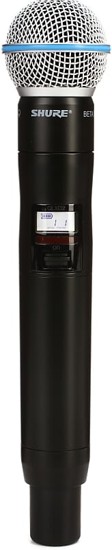 Shure QLXD2/BETA58A Wireless Handheld Microphone Transmitter | Reverb